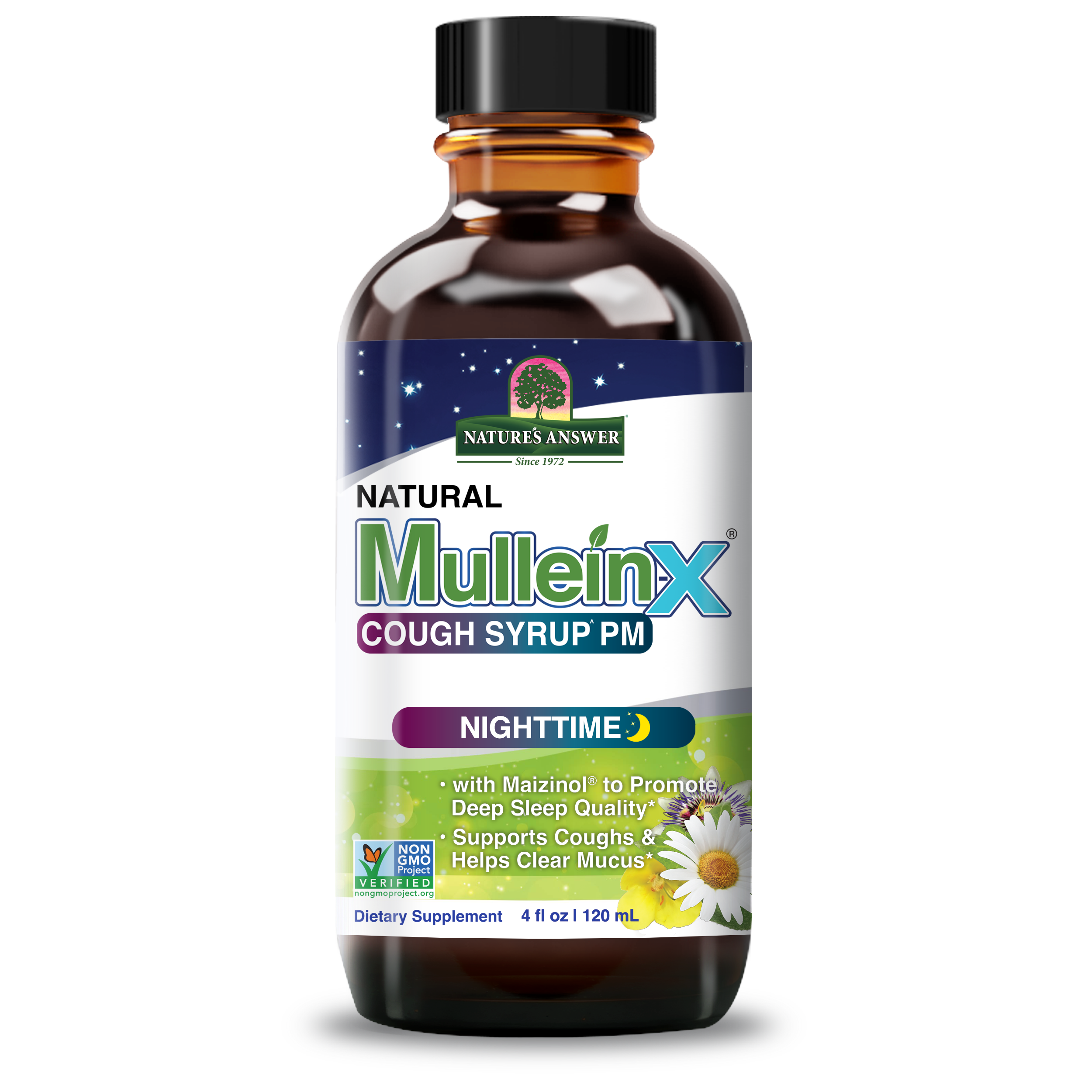 Mullein-X Cough Syrup^ Nighttime PM 4oz | Order MUllein-X Cough Syrup ...