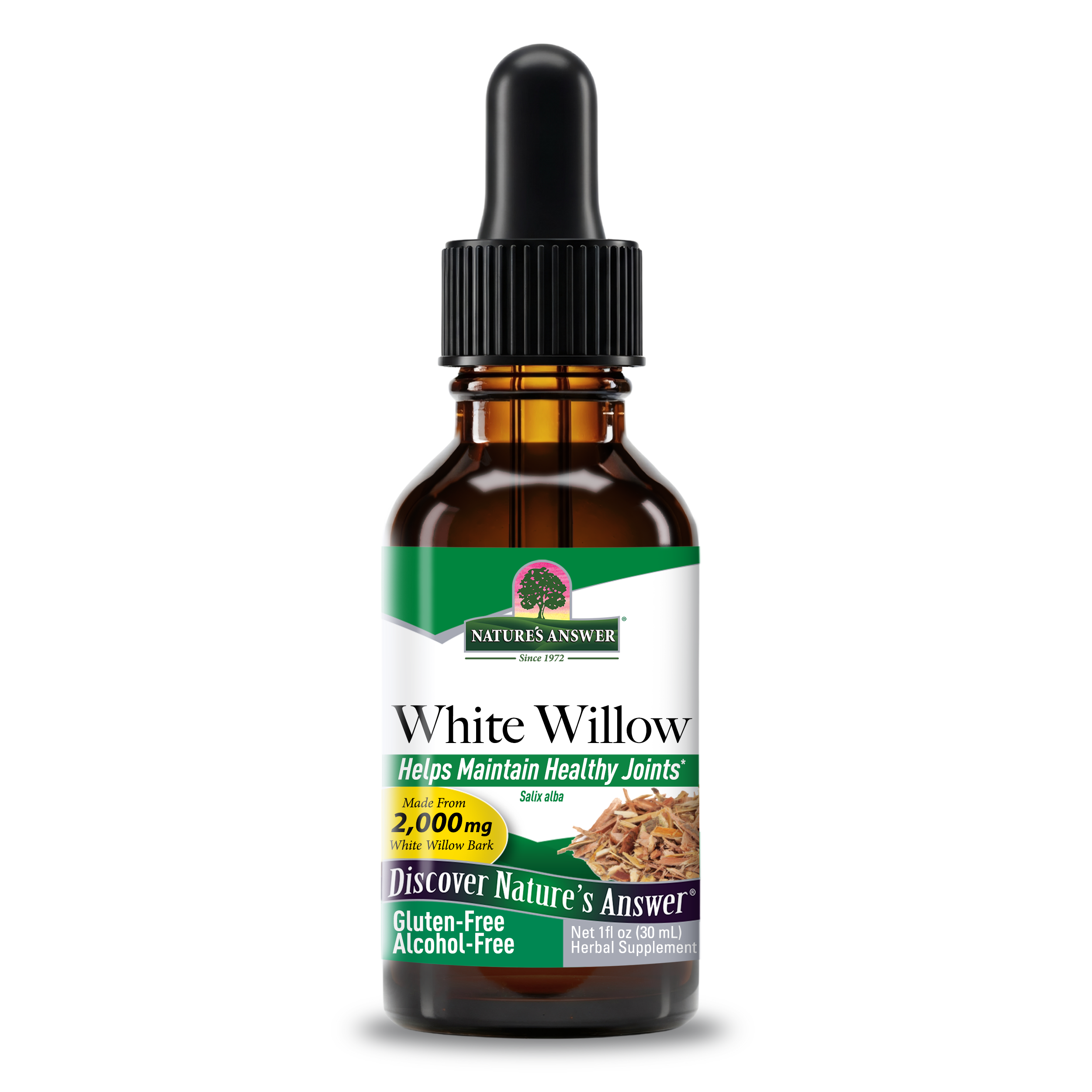 White Willow Bark Extract Alcohol Free 1 Oz | Nature's Answer Liquids